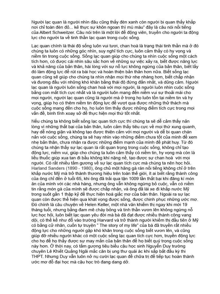 lạc quan. Minh Hiển | PDF
