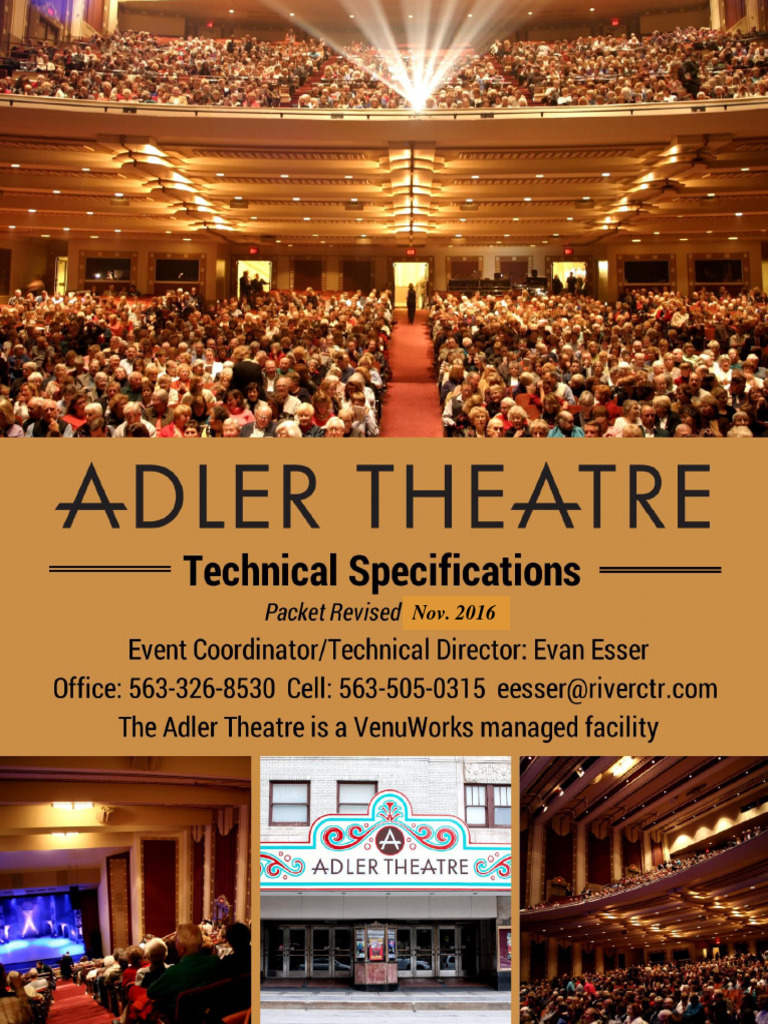 Adler Theatre Tech Packet | PDF