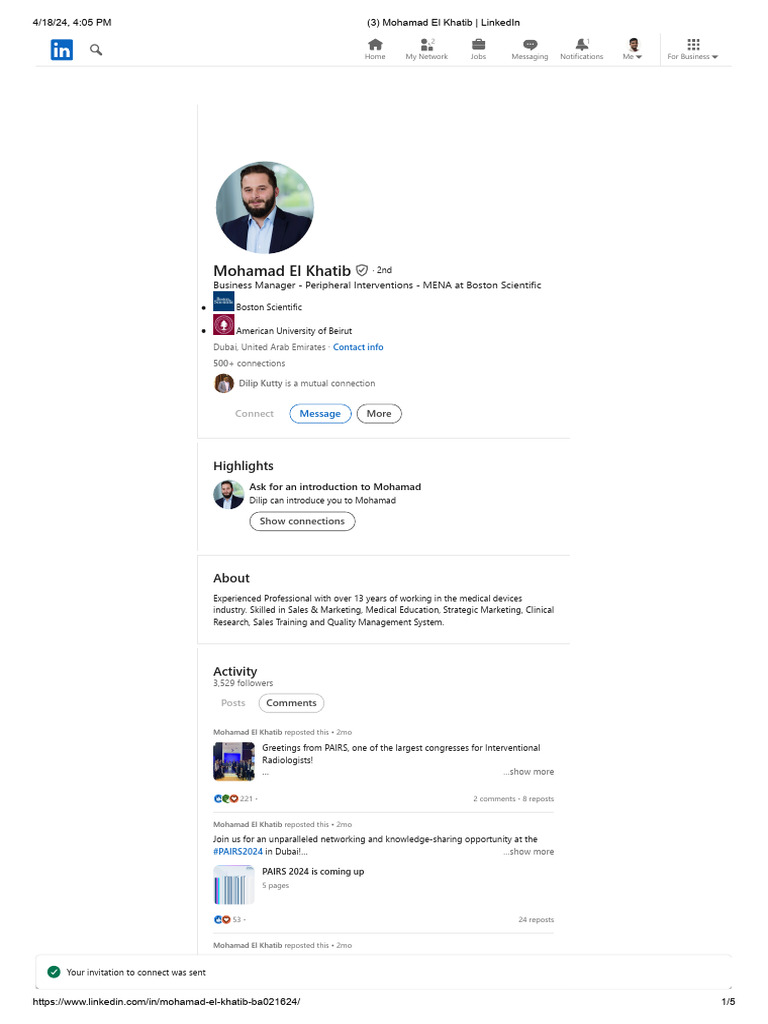 Mohamad El Khatib Linkedin Pdf Business 