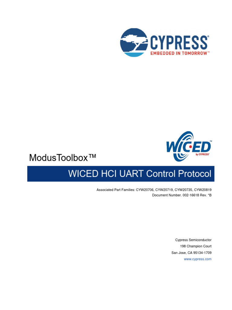 WICED HCI Control Protocol | PDF | Bluetooth | Computing