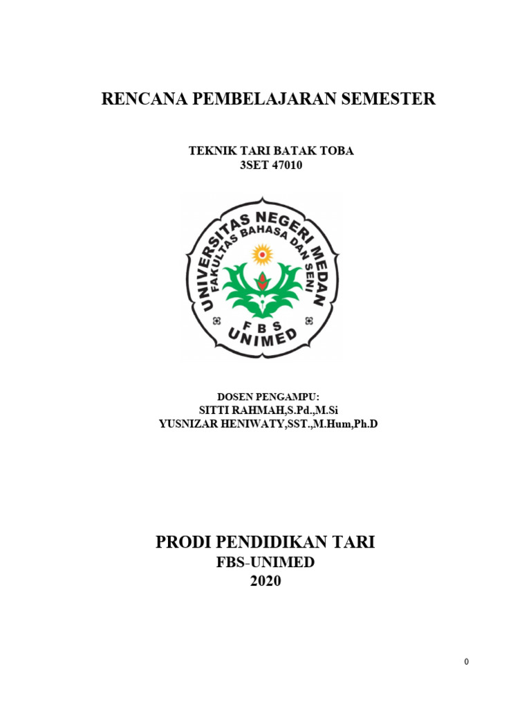 RPS T.tari Batak Toba | PDF