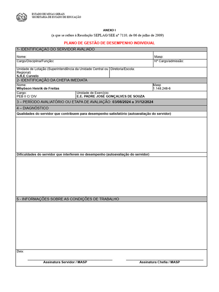 Modelo Pgdi Professor | PDF
