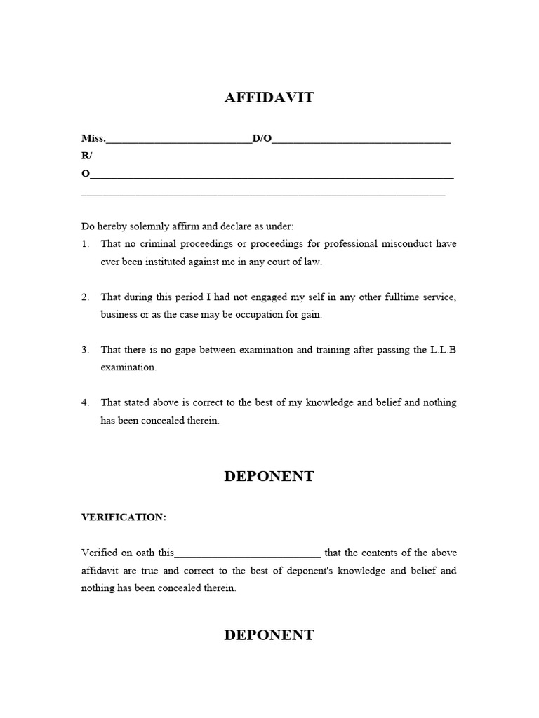 Affidavit | PDF