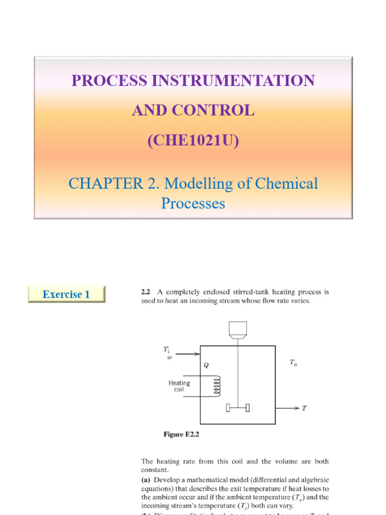 Chemical Process Modelling Exercises | PDF | Science & Mathematics ...