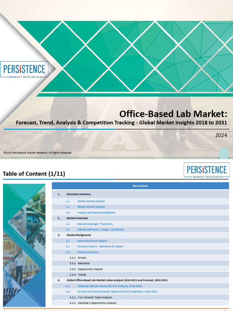 Sample - Global Office Based Lab Market, 2018-2031 - PMR | PDF | Health ...