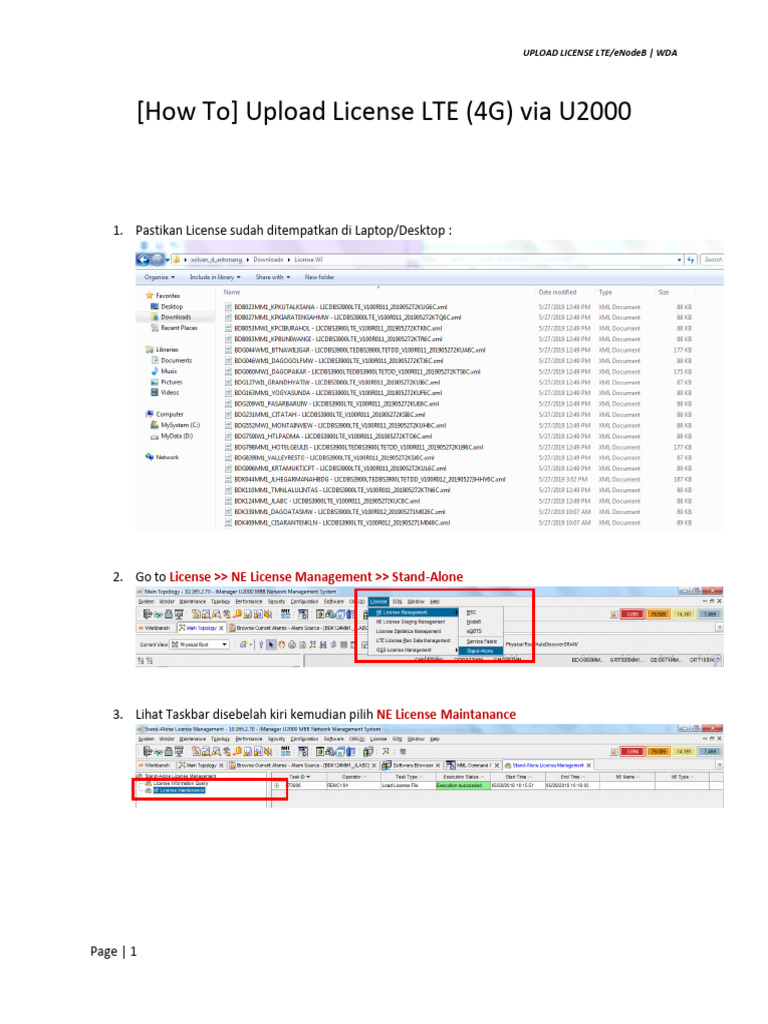 (How To) Upload License LTE (4G) | PDF | Komputer