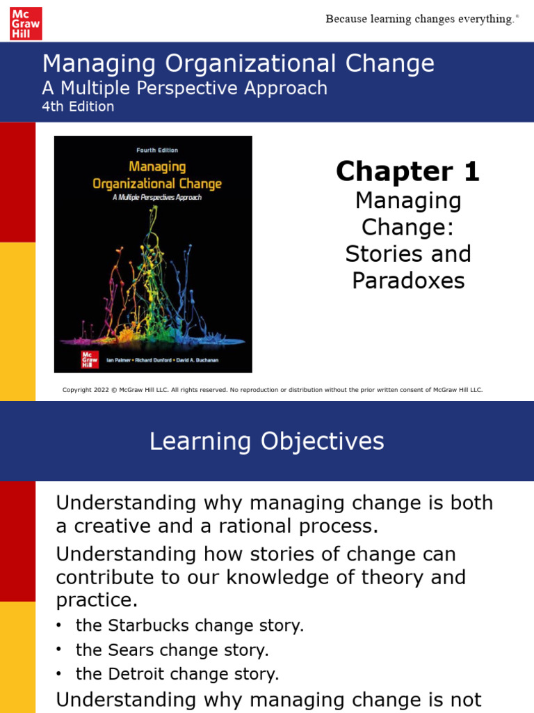 Palmer 4e PPT Ch01 ACCESS | PDF | Organizational Behavior | Change Management