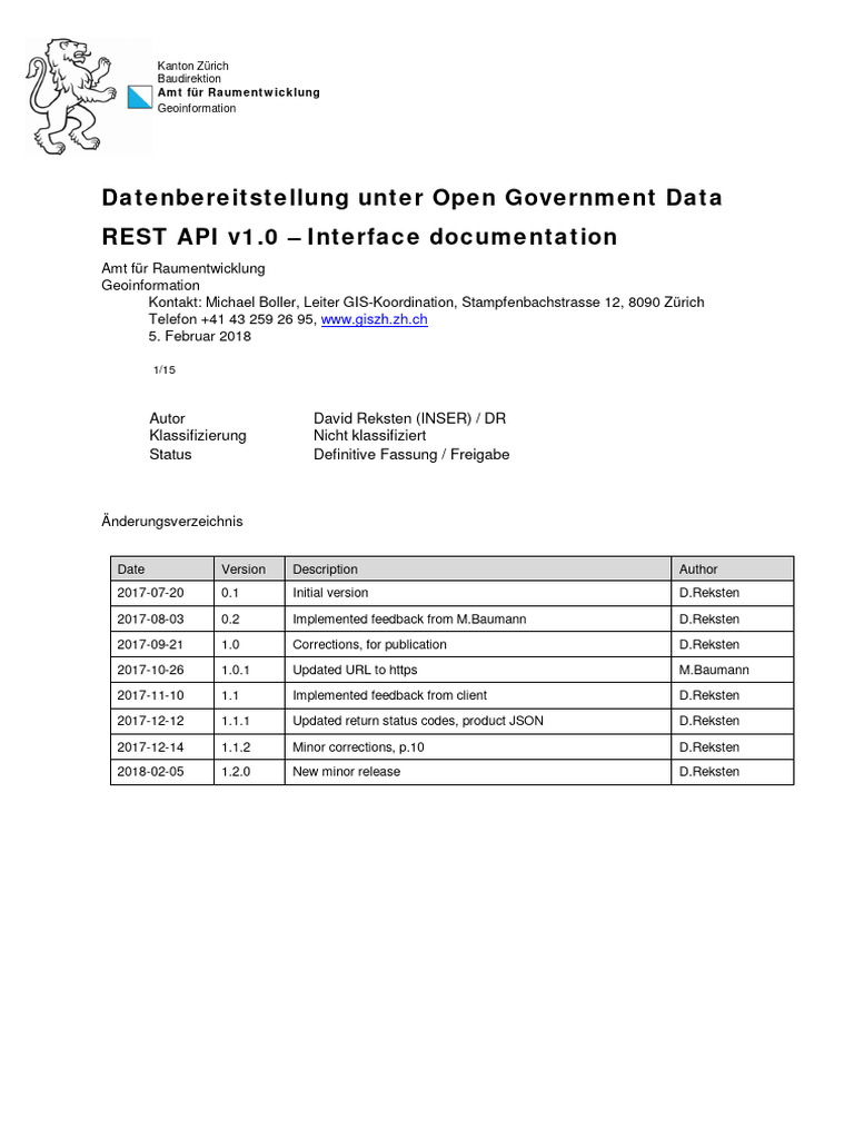 rest_schnittstelle_ogd_interface | PDF | Json | Computing