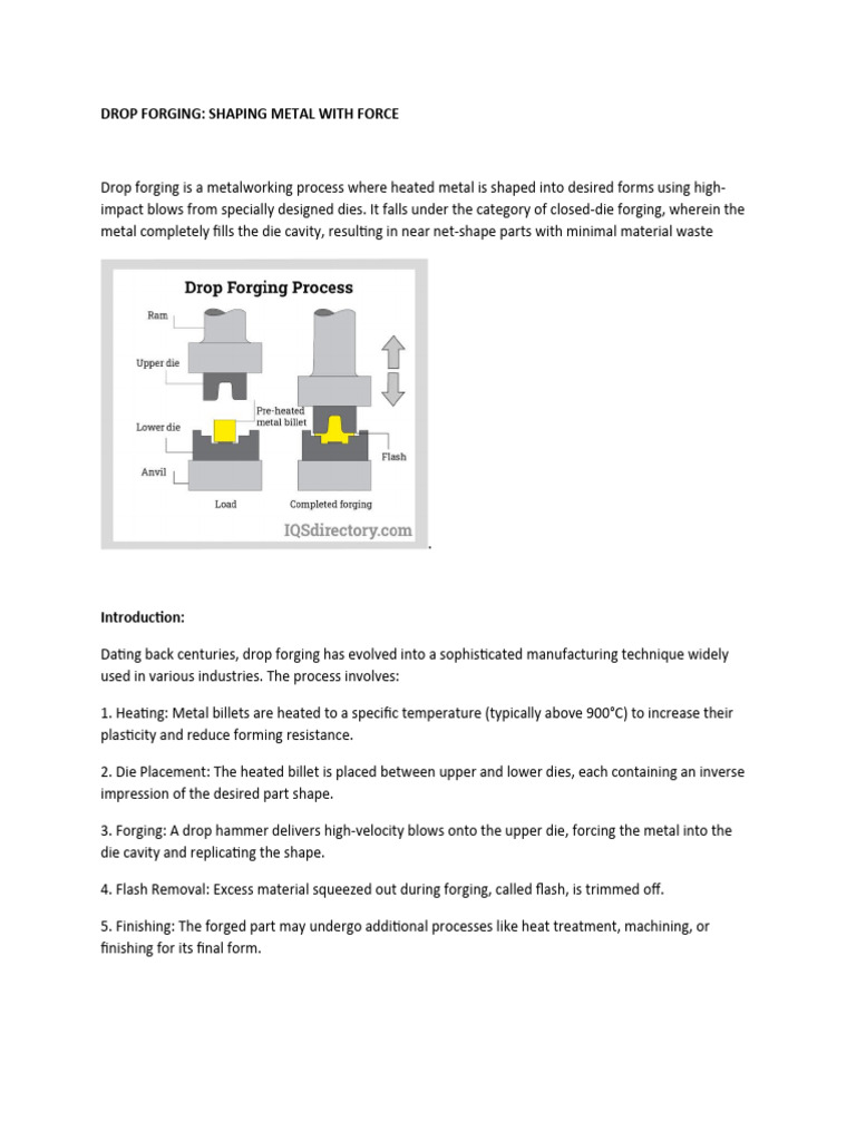 Drop Forging - S-WPS Office | PDF | Forging | Business Process