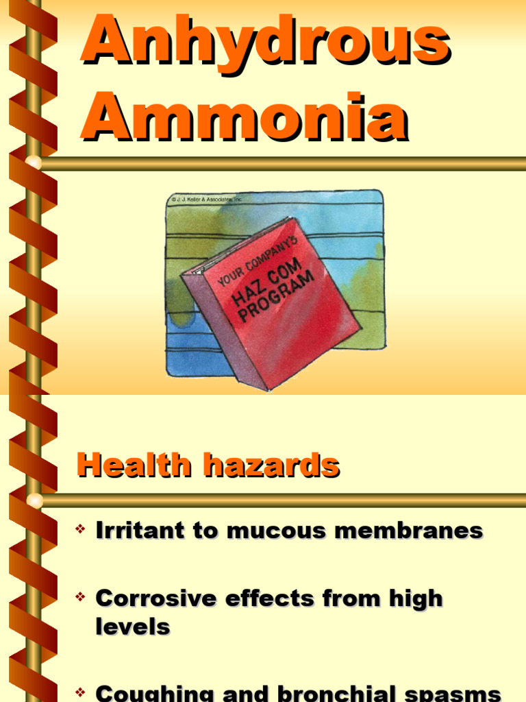 Anhydrous Ammonia | PDF | Ammonia