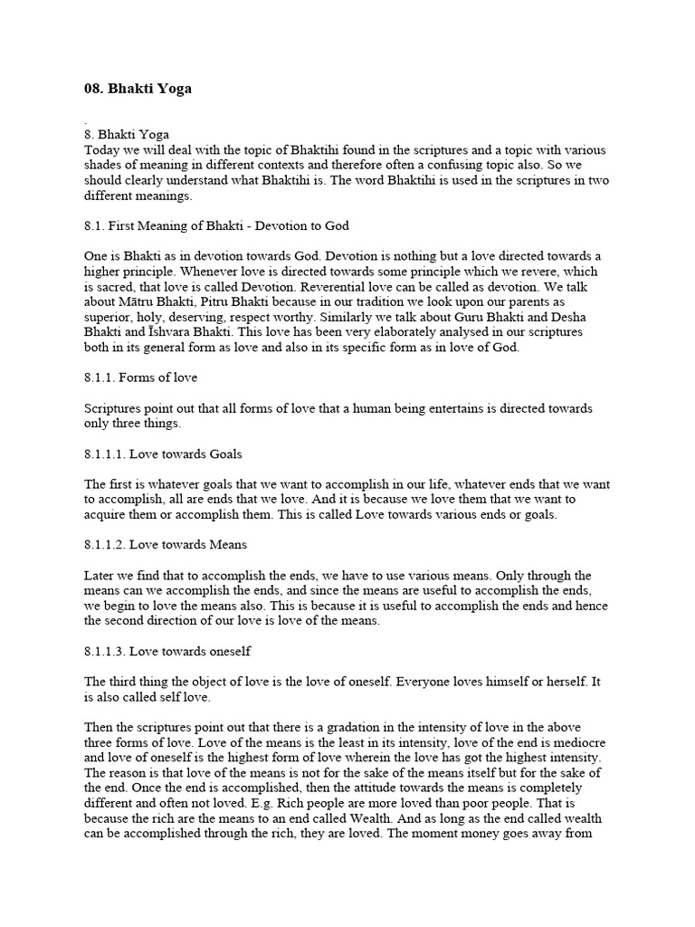 009 Bhakti Yoga | PDF | Bhakti | Bhagavad Gita