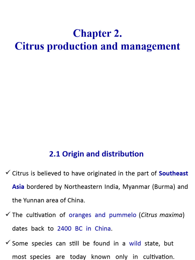 citrus ppt | PDF | Citrus | Grafting