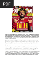 Football Double Page Spread Analysis | PDF | Typefaces | Writing