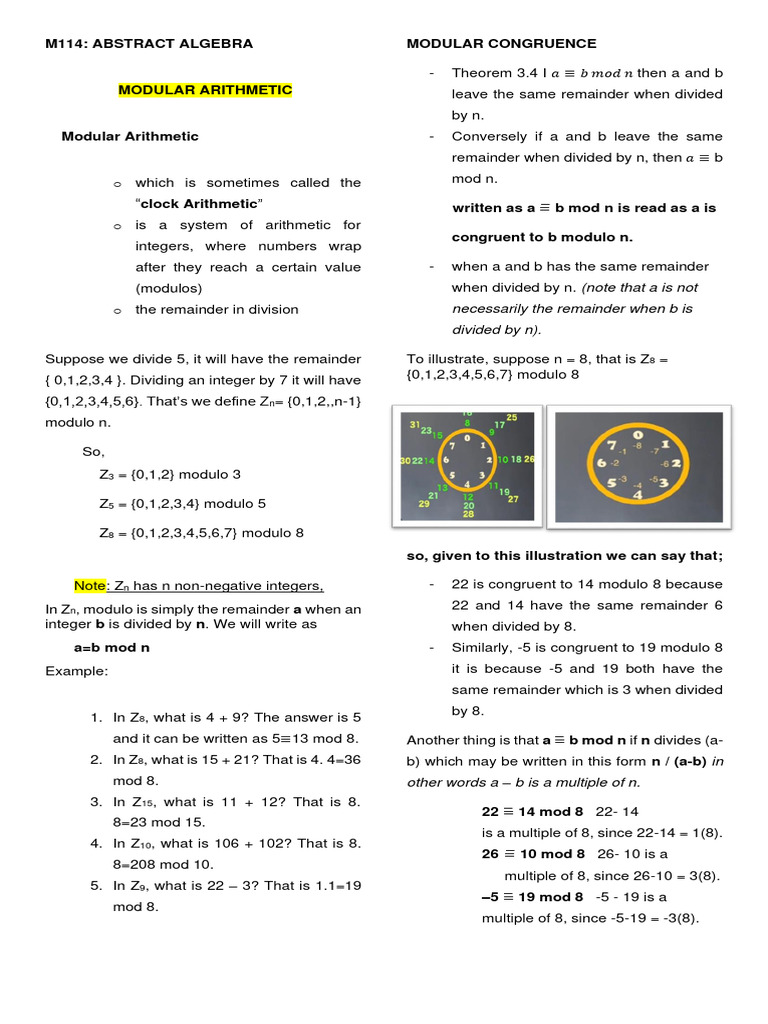 Abstract Algebra Reviewer | PDF | Function (Mathematics) | Mathematics