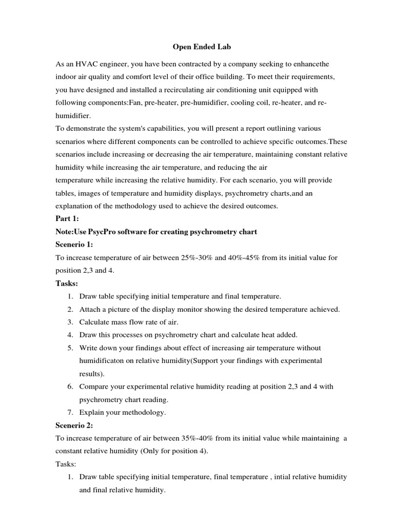 Open Ended Lab | PDF | Humidity | Home Appliance