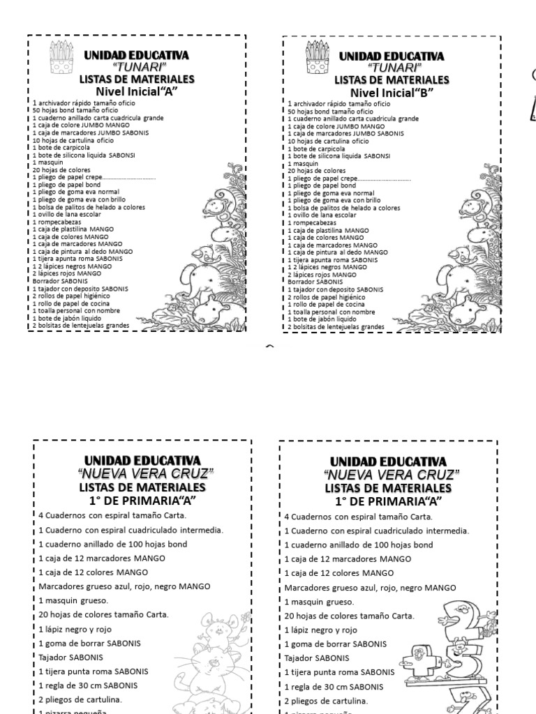 TUNARI | PDF | Cuaderno | Papelería