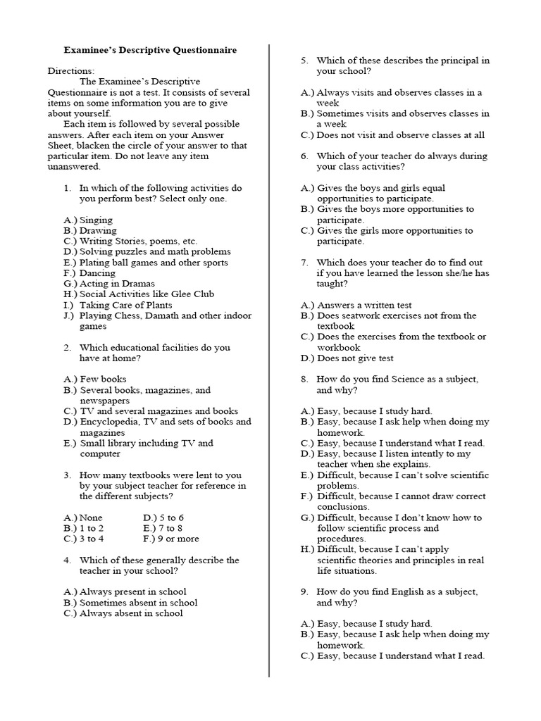 Edq Nat Grade 6 & Filipino | PDF