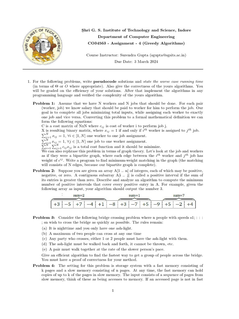 CO34563 Assignment 4 | PDF | Applied Mathematics | Algorithms