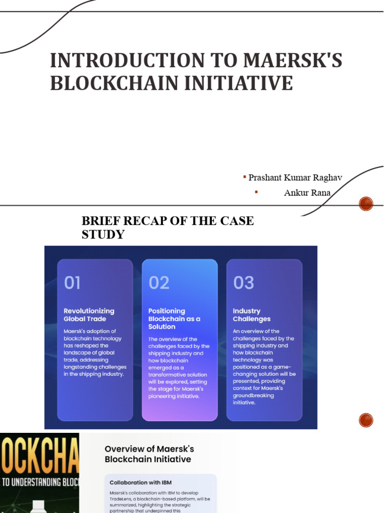 Maersk's Blockchain Overview | PDF