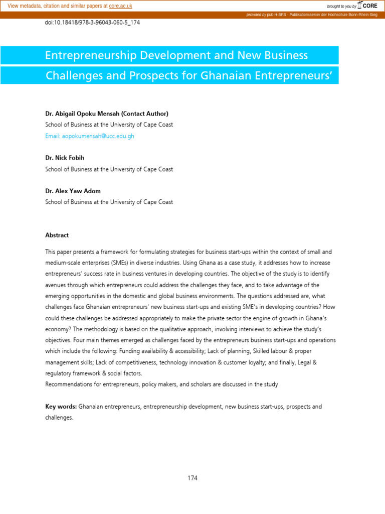 Entrepreneurship Development and New Business | PDF | Entrepreneurship ...