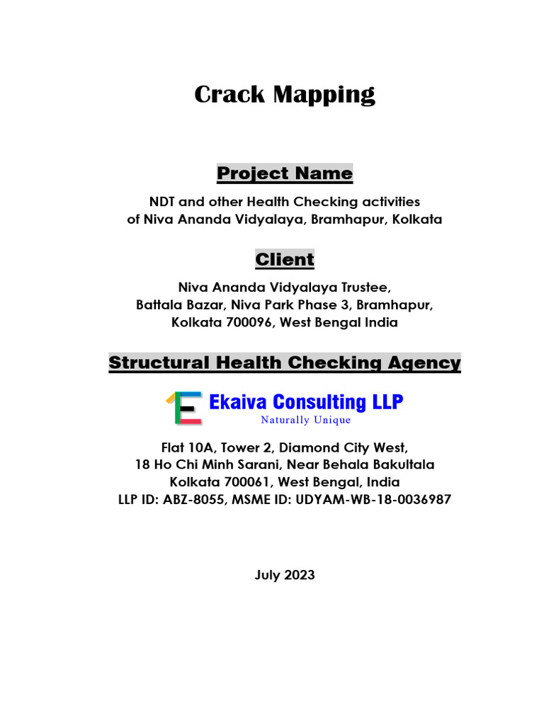 Crack Mapping Report | Download Free PDF | Fracture | Nondestructive ...