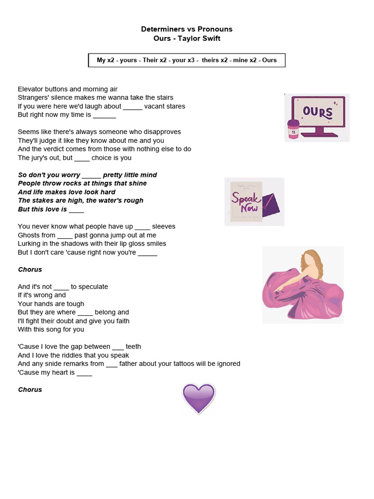 Ours - Taylor Swift | PDF