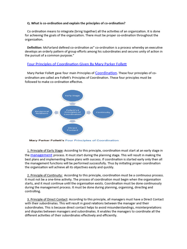 principle of coordination | PDF | Psychology | Social Psychology
