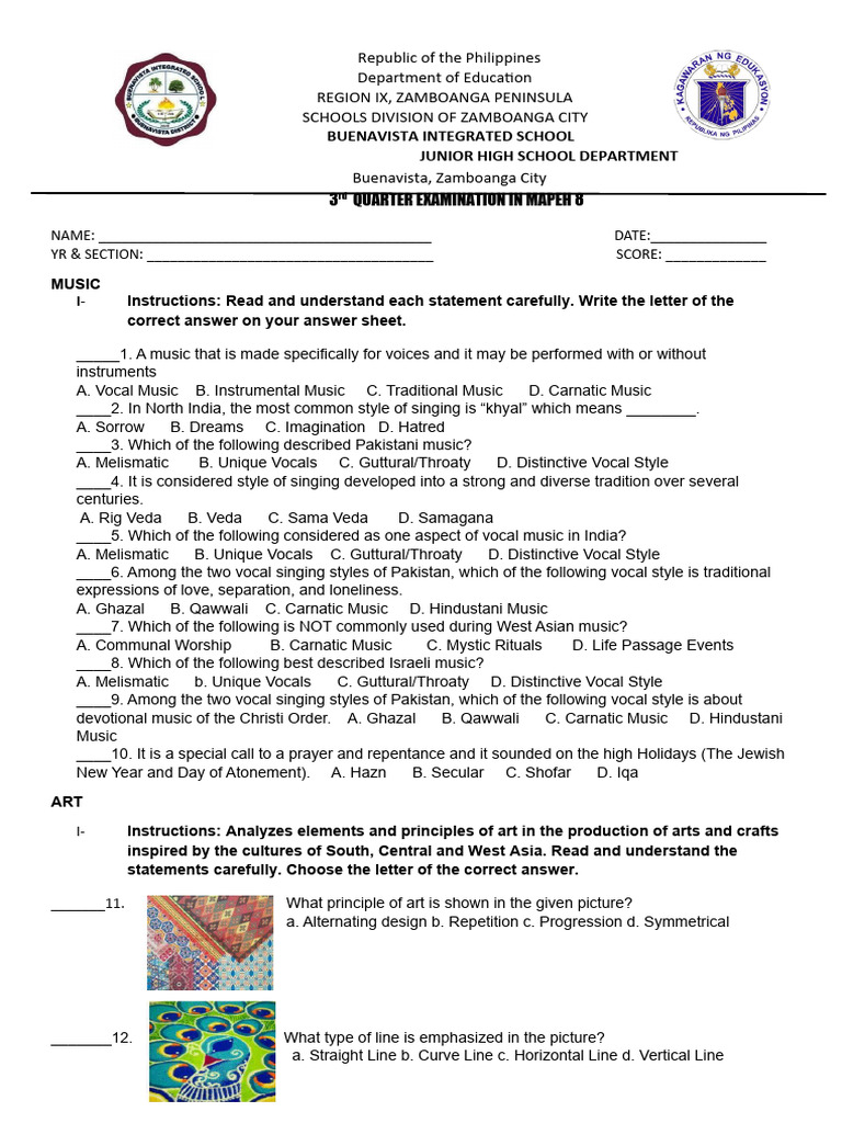 3rd QUARTER Exam g8 | Download Free PDF | Infection | Hiv/Aids