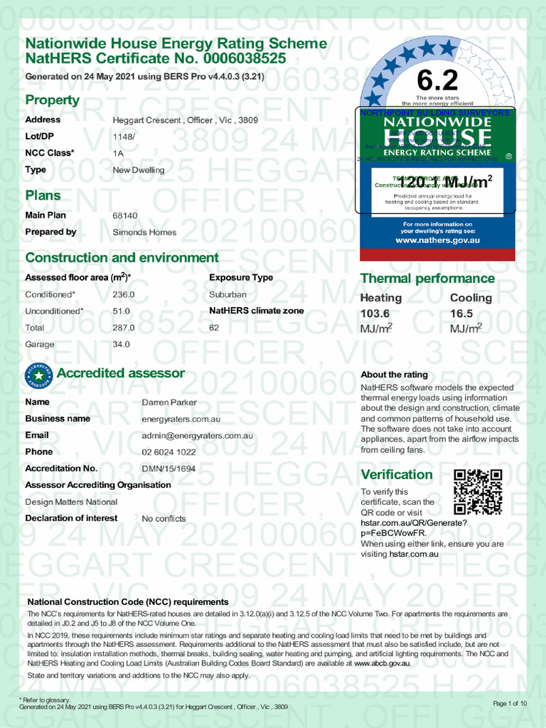 Energy Rating Report | Download Free PDF | Window | Efficient Energy Use