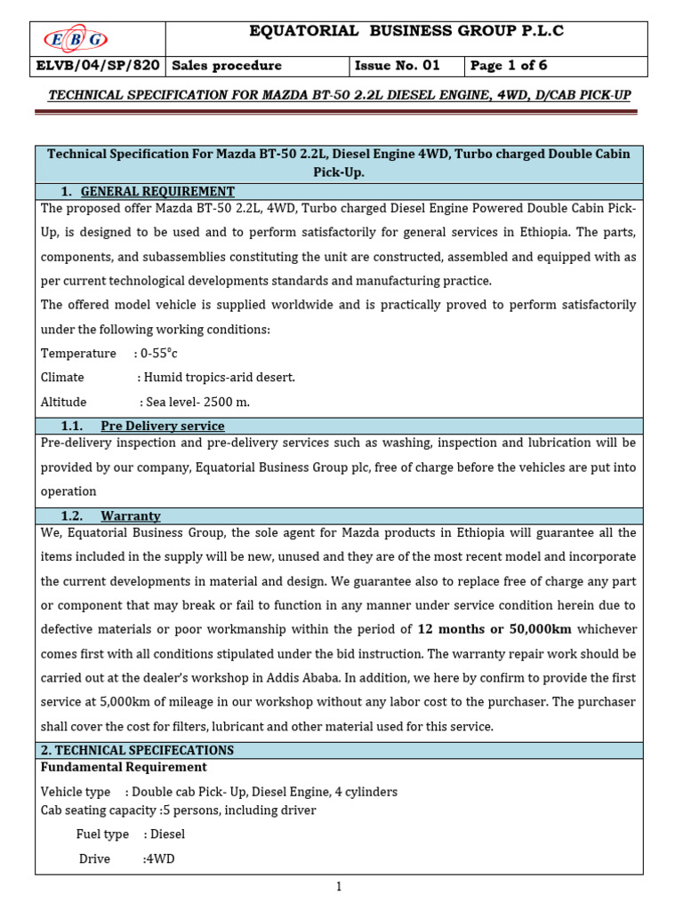 Technical Spec. 2.2L | Download Free PDF | Brake | Engines