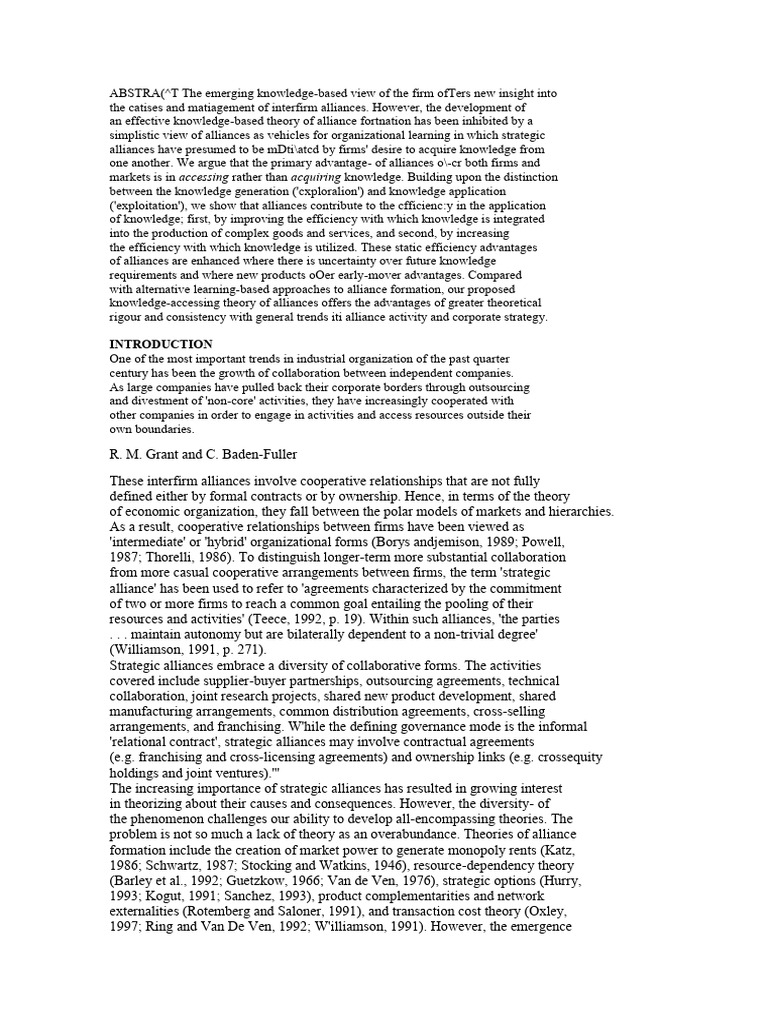 ABSTRA | PDF | Knowledge | Knowledge Economy