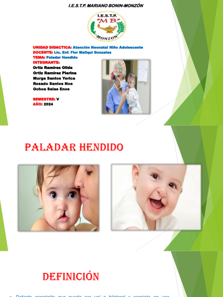Paladar Hendido Expo | PDF | Especialidades Medicas | Enfermedades y ...