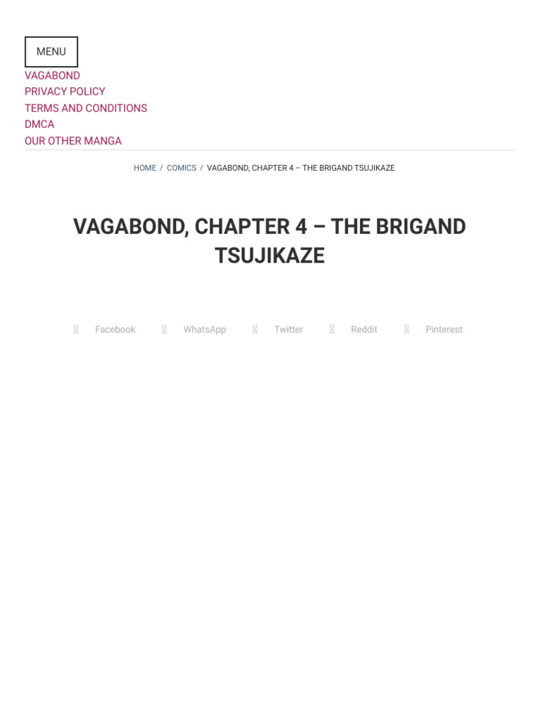 Vagabond, Chapter 4 - The Brigand Tsujikaze - Vagabond Manga Onl | PDF