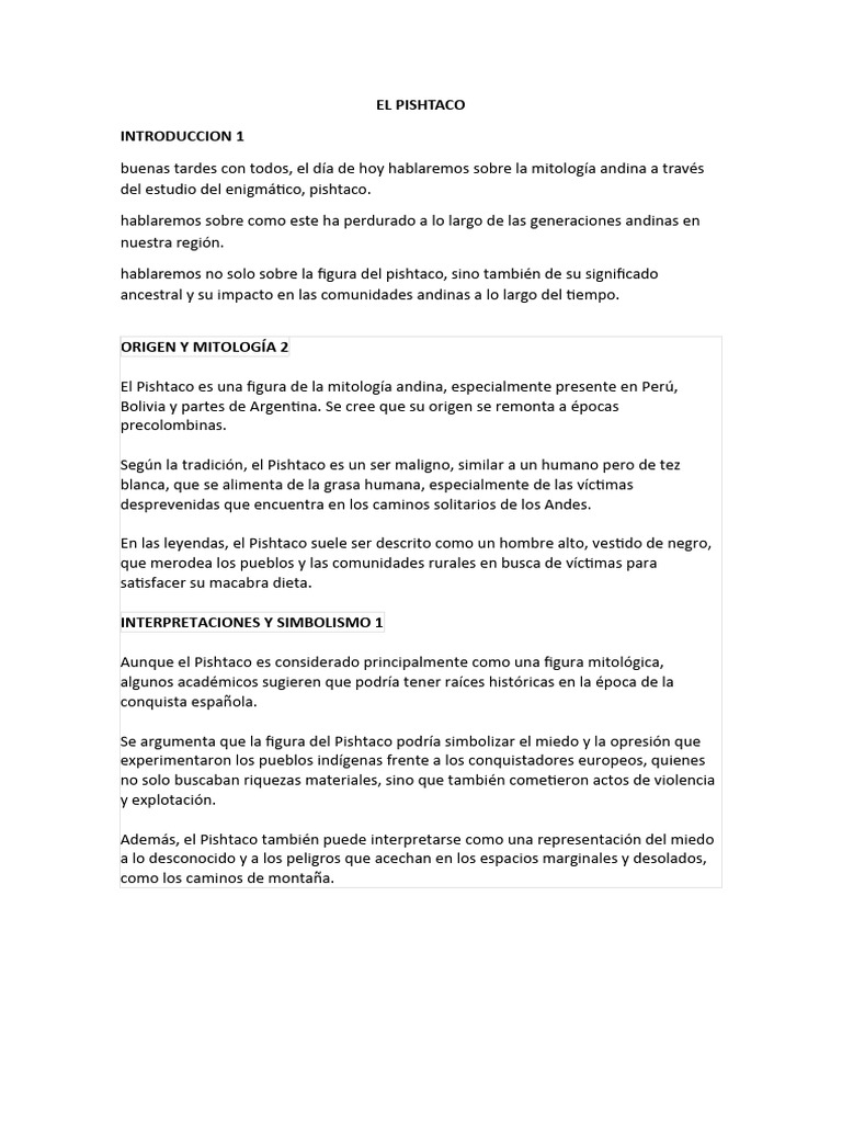 Mito del Pishtaco en los Andes | PDF | Ciencias sociales