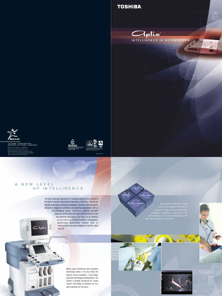 Aplio brochure | PDF | Medical Ultrasound | Medical Imaging