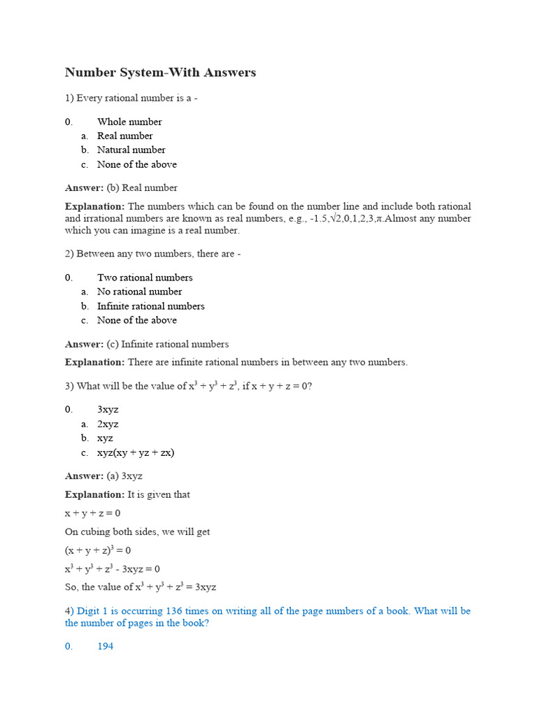 Number System - W5 | PDF | Rational Number | Numbers