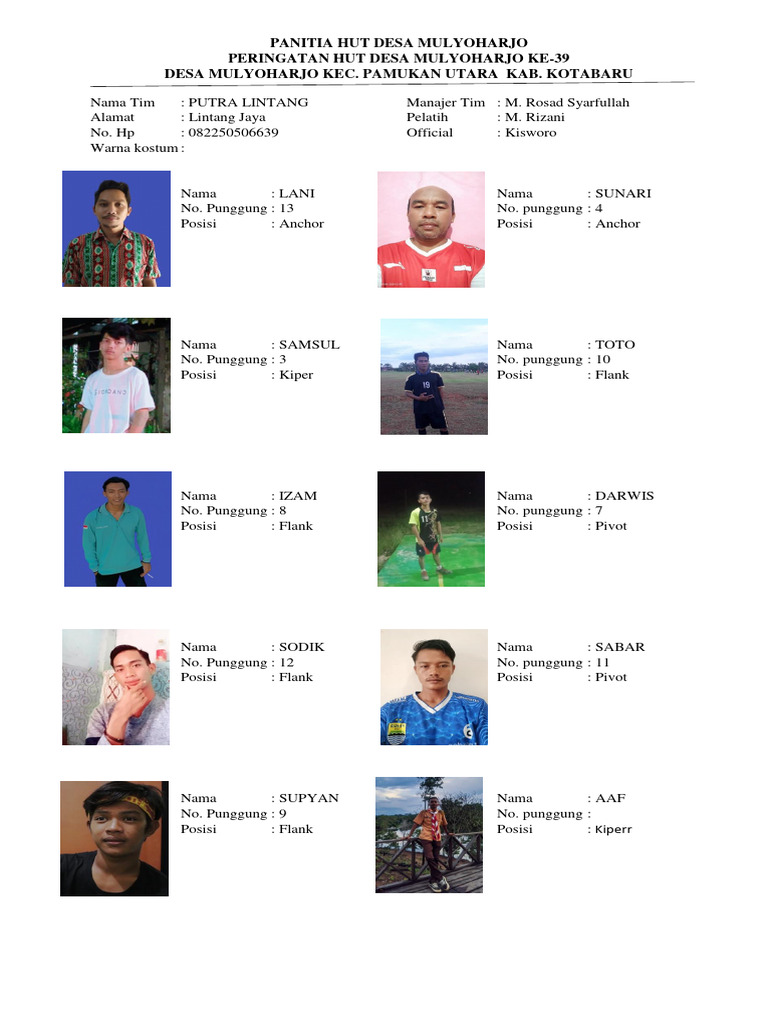 Line - Up - Futsal 333 | PDF