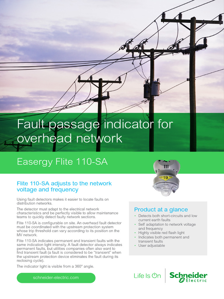 Easergy Flite 110-SA Fault Indicator | PDF | Electric Power ...