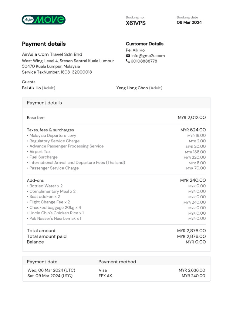 Invoice_KUL_CNX_06-03-2024_123020083102.pdf [[[1 ] | PDF | Fee | Payments