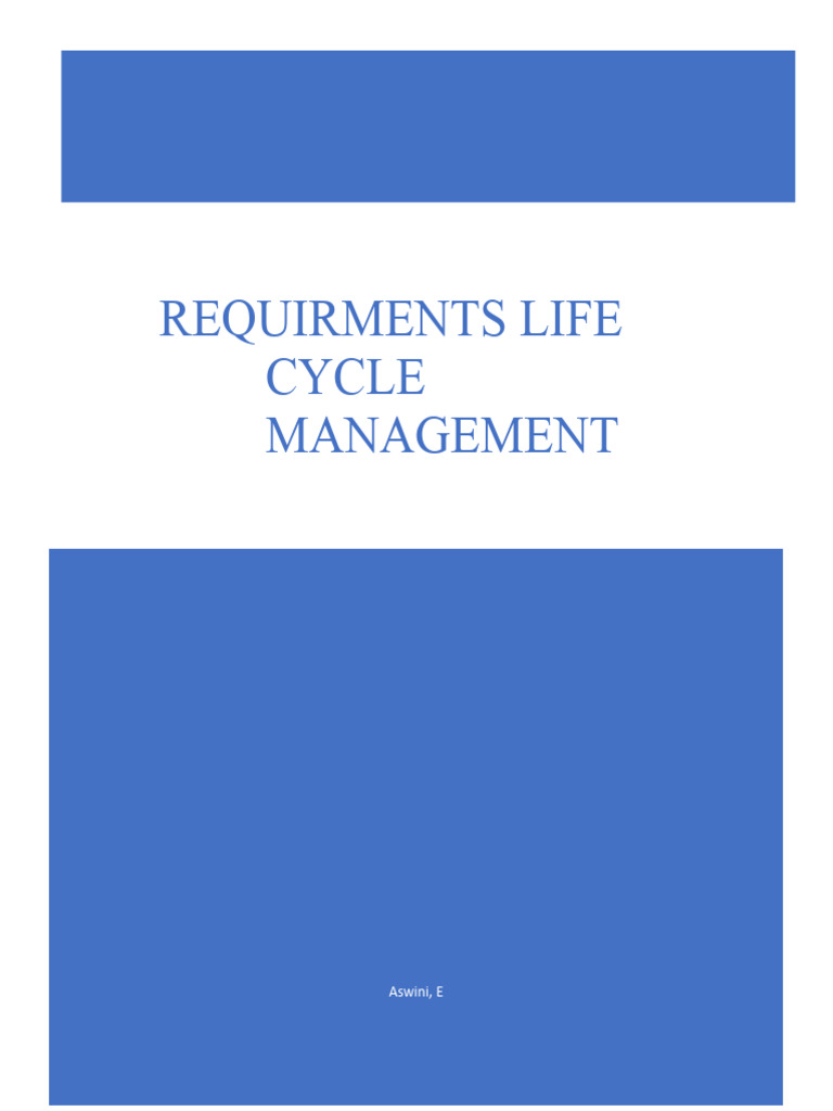 4 - Requirements Life Cycle Management | PDF | Business Analysis | Life ...