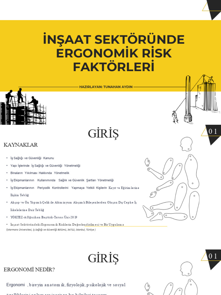 İnşaat Sektöründe Ergonomik Riskler | PDF