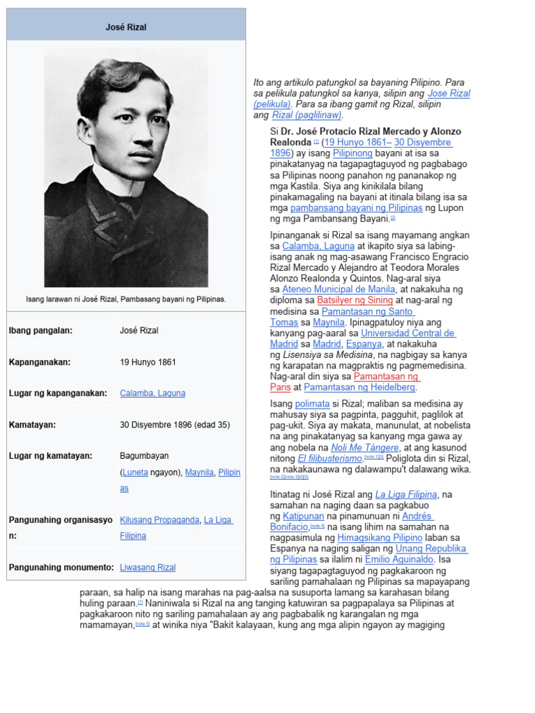 José Rizal | PDF