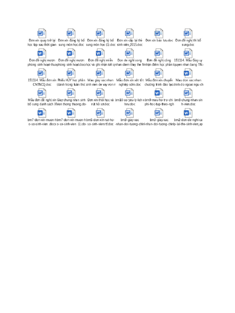 BIỂU MẪU - USSH | PDF