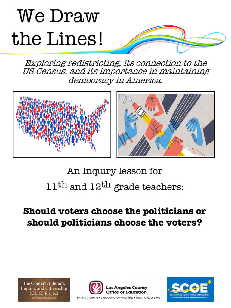 Redistricting Lessons | PDF | Voting Rights Act Of 1965 | Gerrymandering