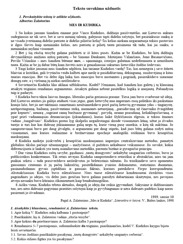 Straipsnio Analize 03-30 | PDF