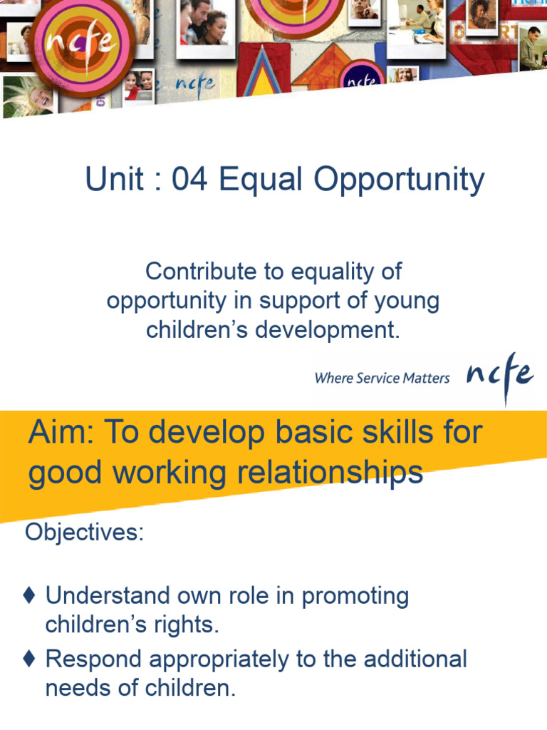Promoting Equal Opportunities for Children | PDF | Equal Opportunity ...