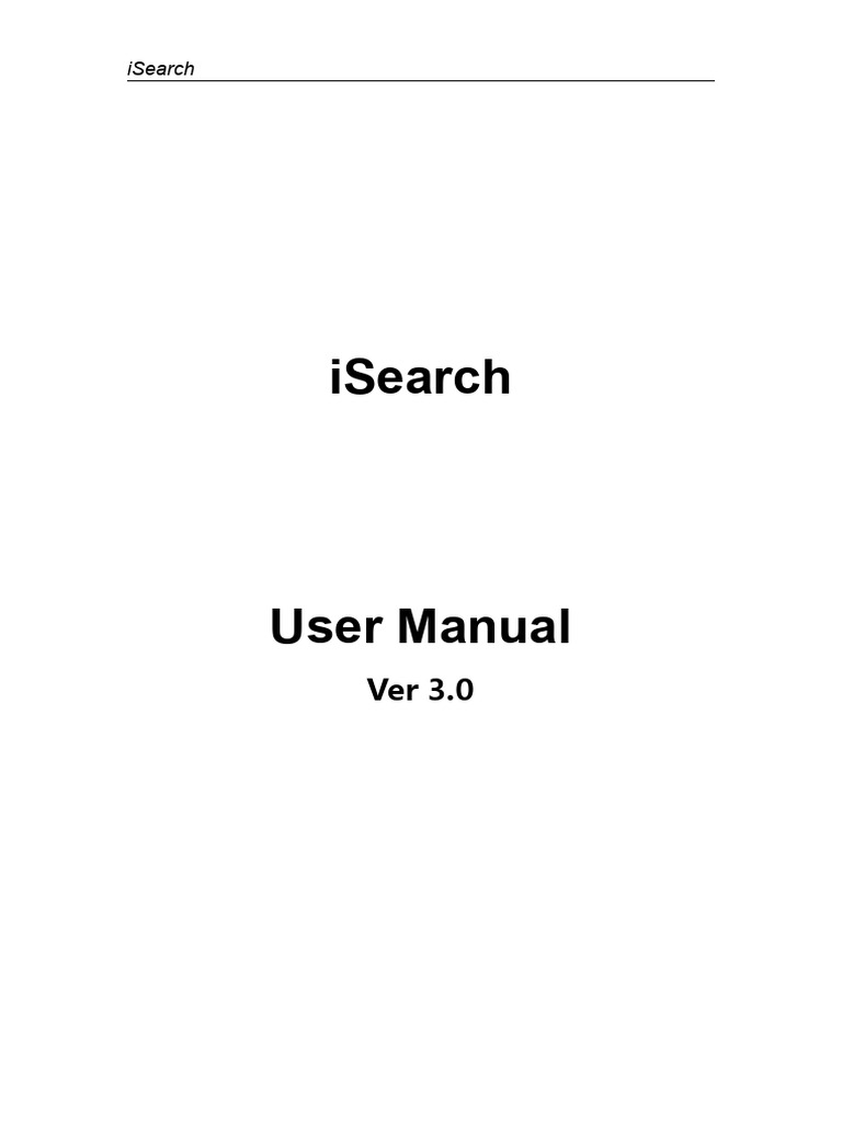 Isearch 3 User Manual EN | PDF | Ip Address | Installation (Computer Programs)