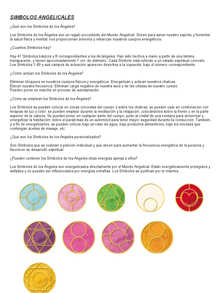 Simbolos Angelicales | PDF | Relaciones personales, crianza y ...