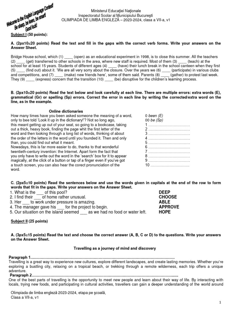 Olympiad 2024-7th grade | PDF