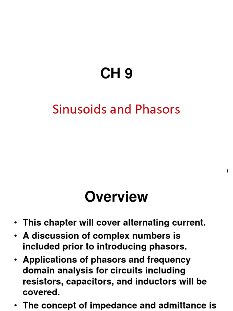 ch9 | PDF | Electrical Impedance | Alternating Current